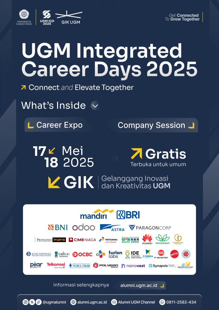 UGM Integrated Career Days Mei 2025: Connect and Elevate Together – Program Studi Sastra Arab ...